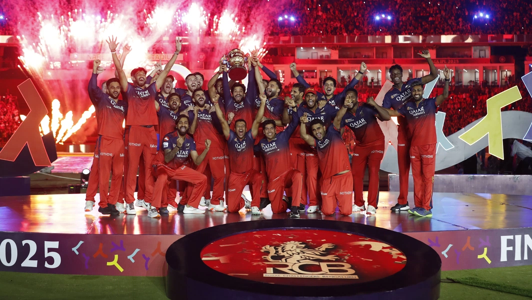 RCB celebrate back-to-back IPL titles with ice box dunk
