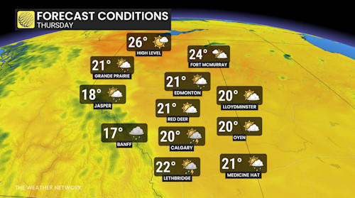 80+ mm and counting: Long-duration rainfall hits Alberta this week