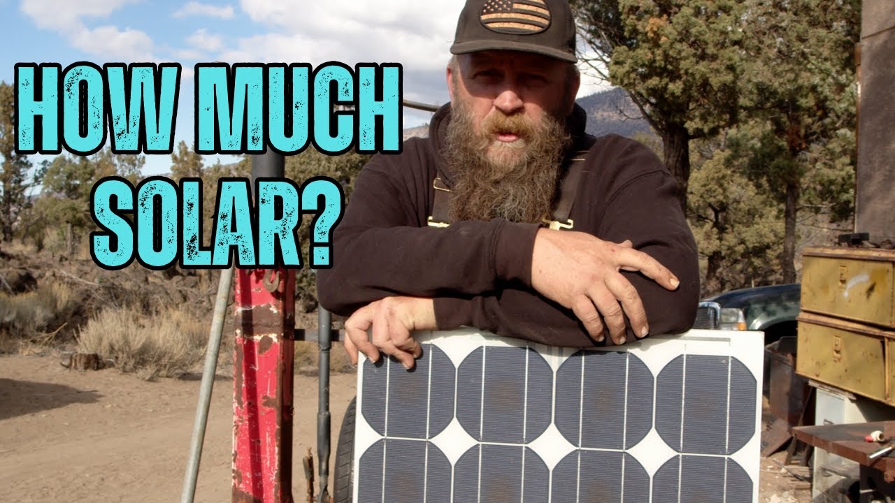 How much solar do you need to live off grid?