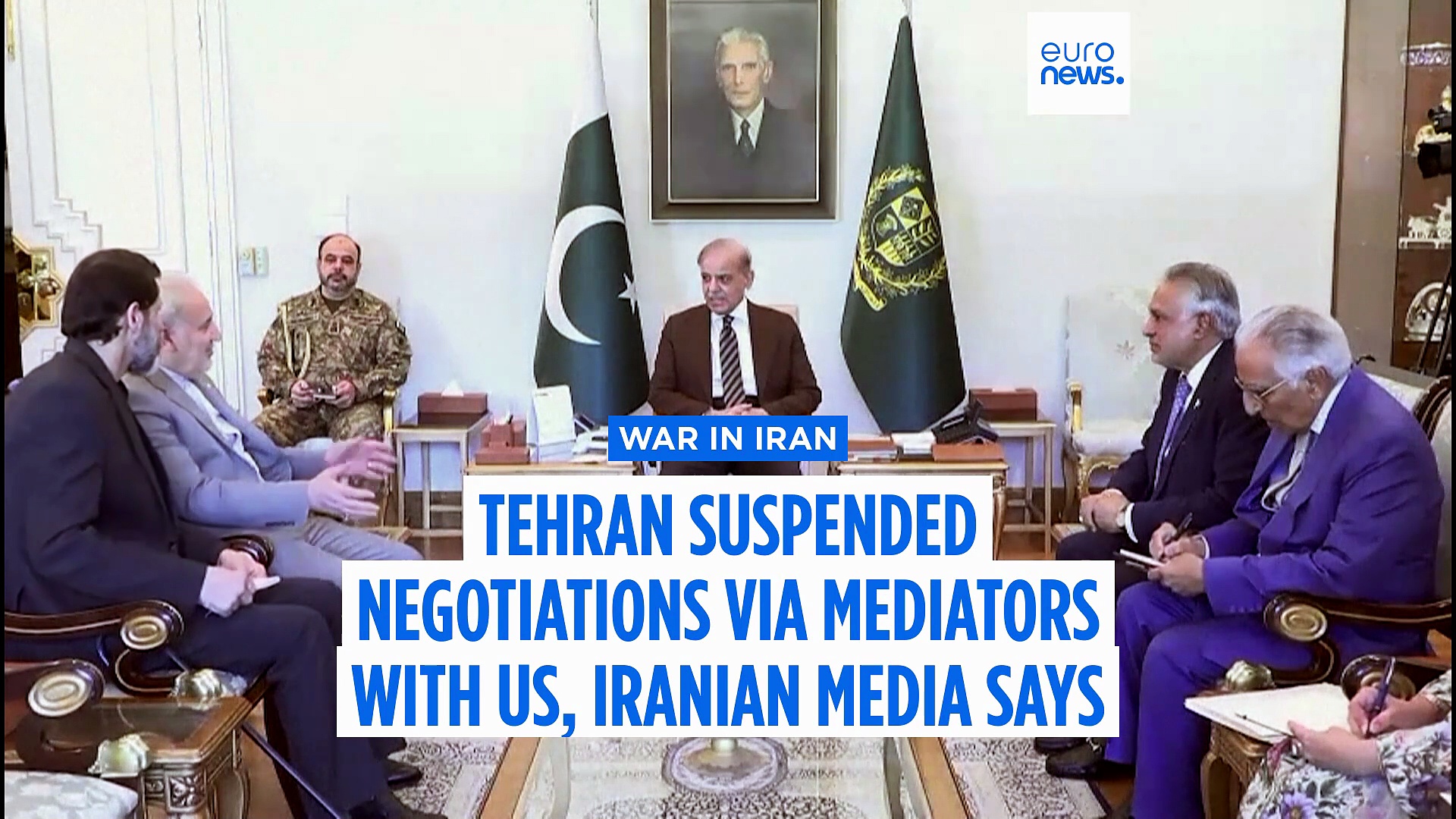 Tehran suspended negotiations via mediators with US, Iranian media says