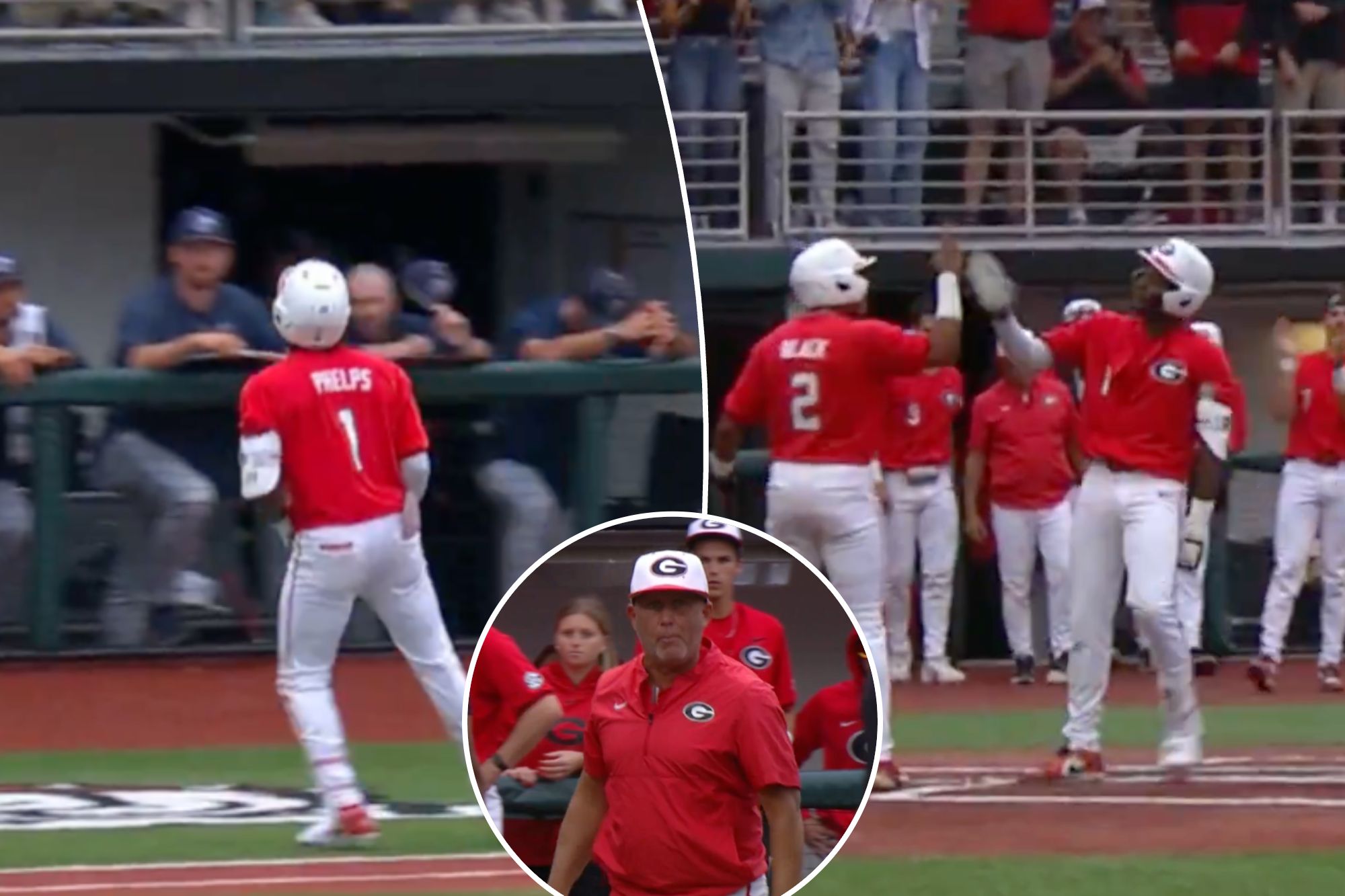 Georgia star Tre Phelps ejected for over-the-top homer celebration in ...