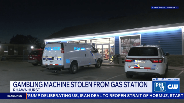 Police searching for suspects after gambling machine stolen from ...