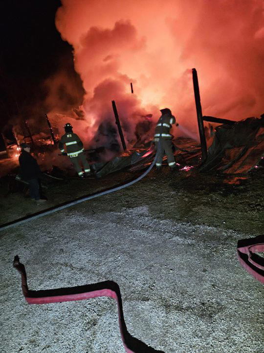 Multiple Kentucky departments battle house fire in Clay City