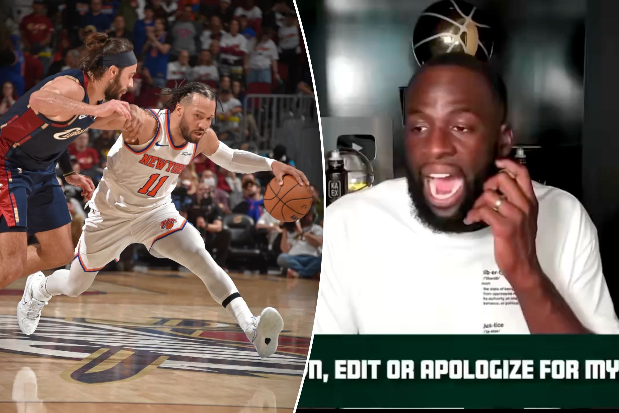 Draymond Green takes profane shot at Knicks, doubles down on Jalen ...