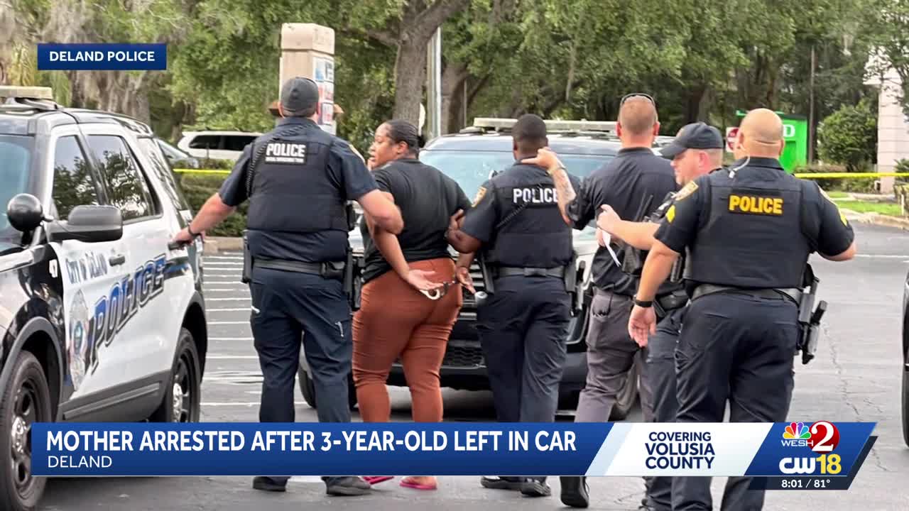 Woman arrested after child left in vehicle unattended, found ...