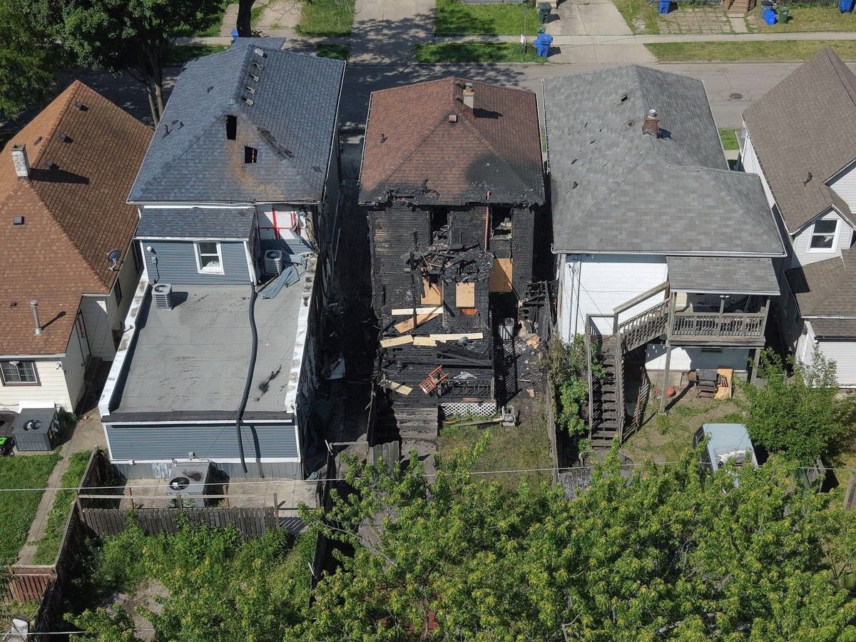 Update: Fire damages three homes, displaces 11 on Windsor's west side
