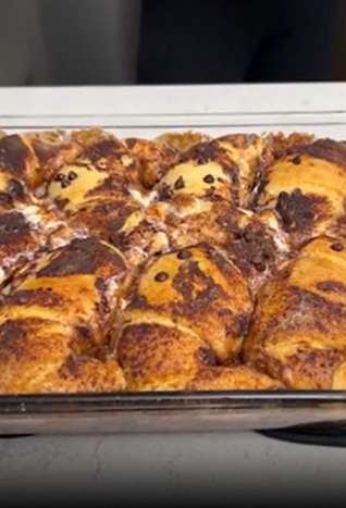 Decadent chocolate coffee croissants with bakery style flavor