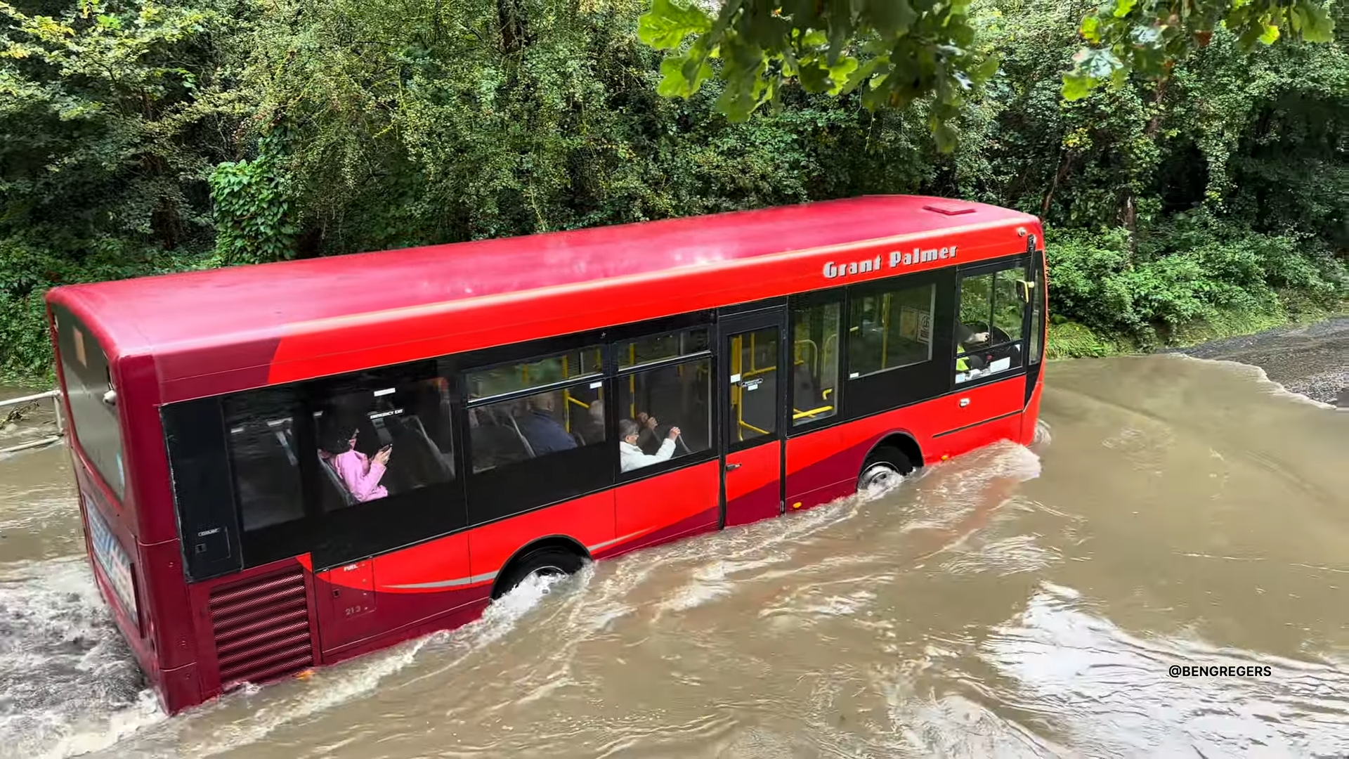 Bus driver turned public transport into public submarine transport