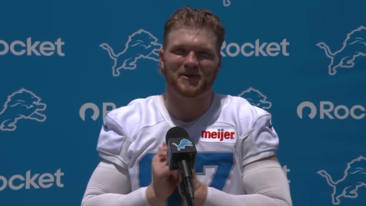 Detroit Lions Aidan Hutchinson discusses defensive end room