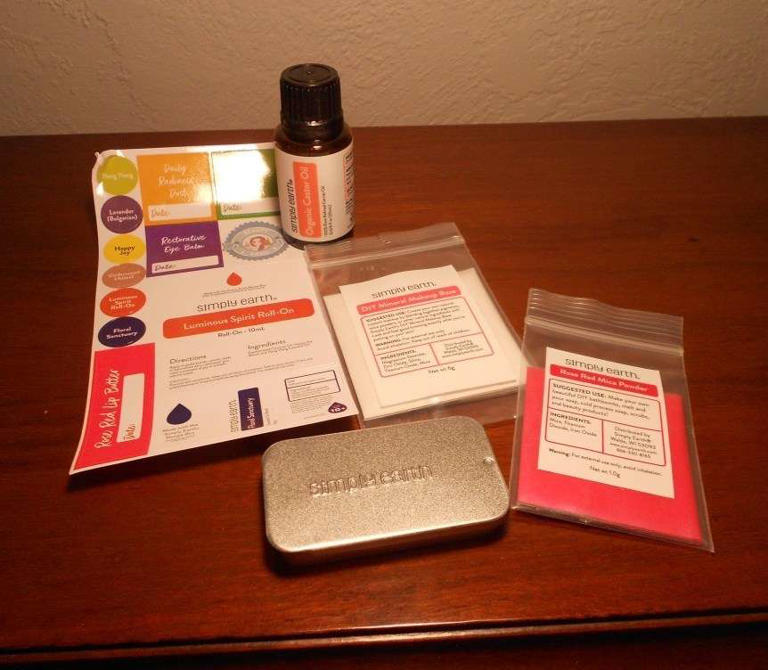 Simply Earth essential oil June 2026 recipe box review for natural beauty
