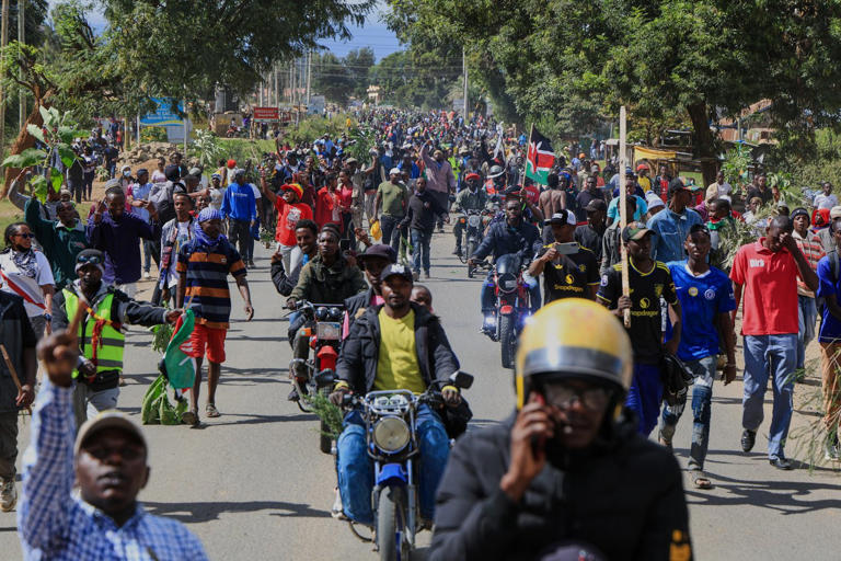 Hundreds of youths protest outside Kenya's Ebola quarantine center for ...