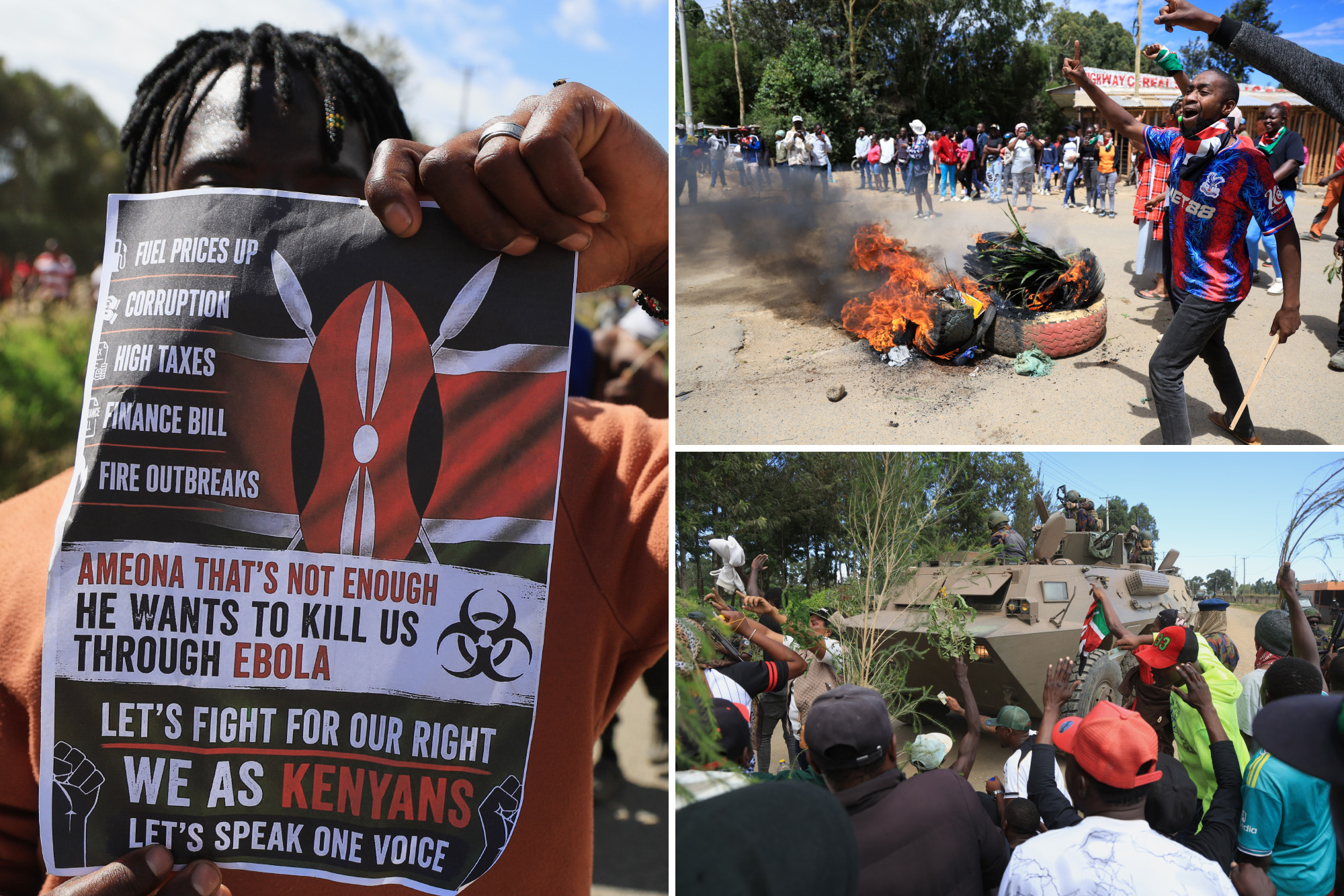 Hundreds protest outside Kenya’s Ebola quarantine center for US ...