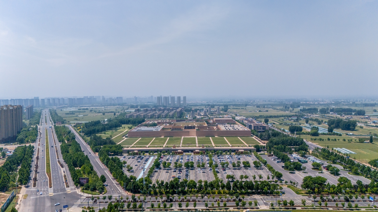 河南郑州市：中牟县“只有河南·戏剧幻城”航拍图