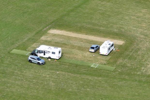 Notice to vacate issued to travellers who parked caravans on village green