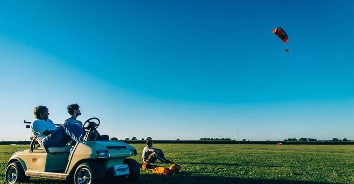 Soar above Indiana’s open farm fields at this thrilling paragliding ...