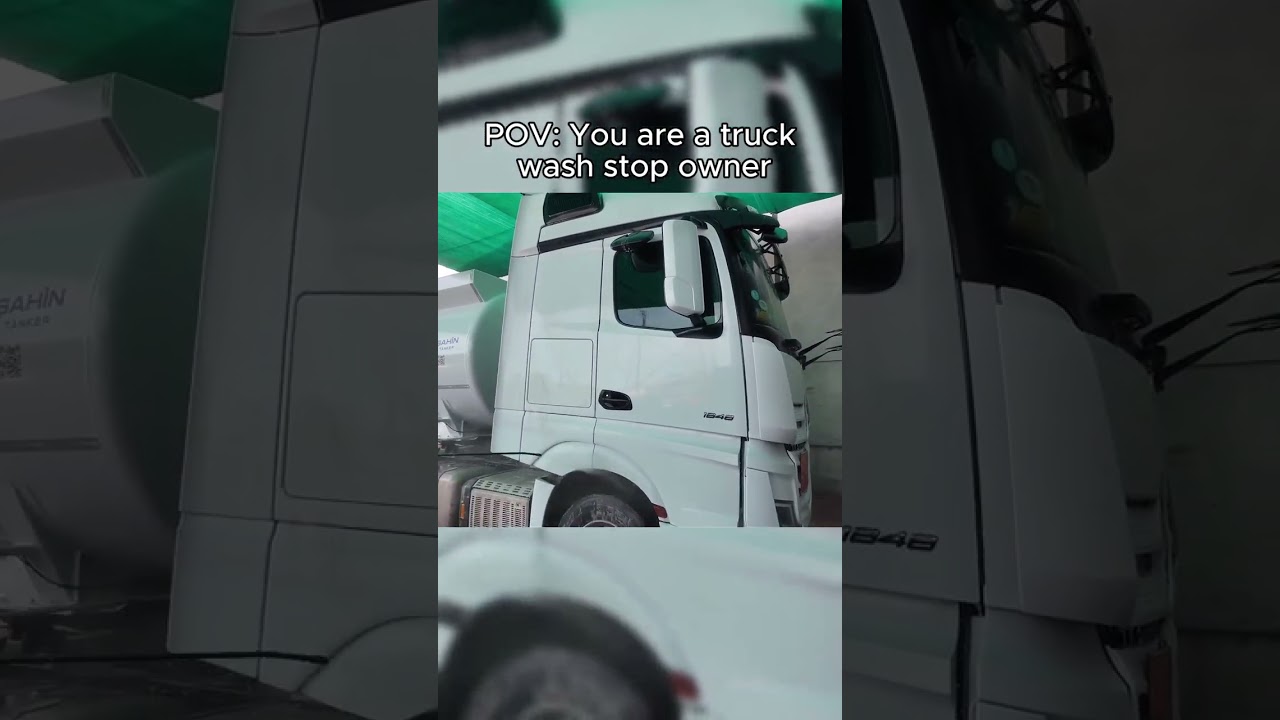 I tried deep cleaning a truck wash 🚚