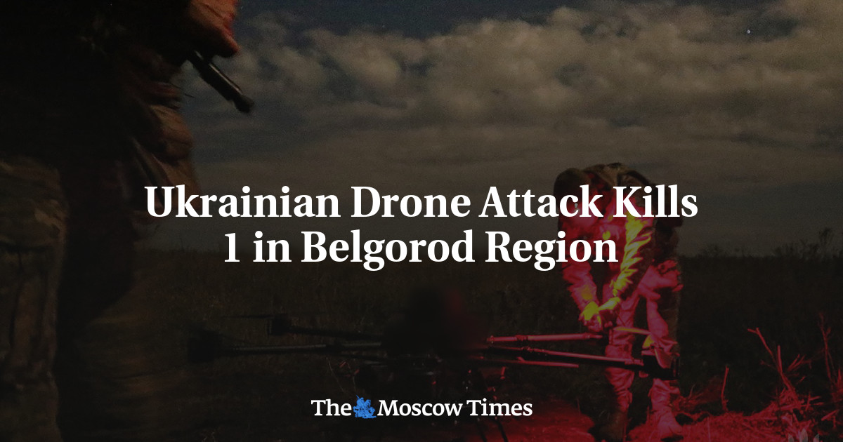 Ukrainian drone attack kills 1 in Belgorod region