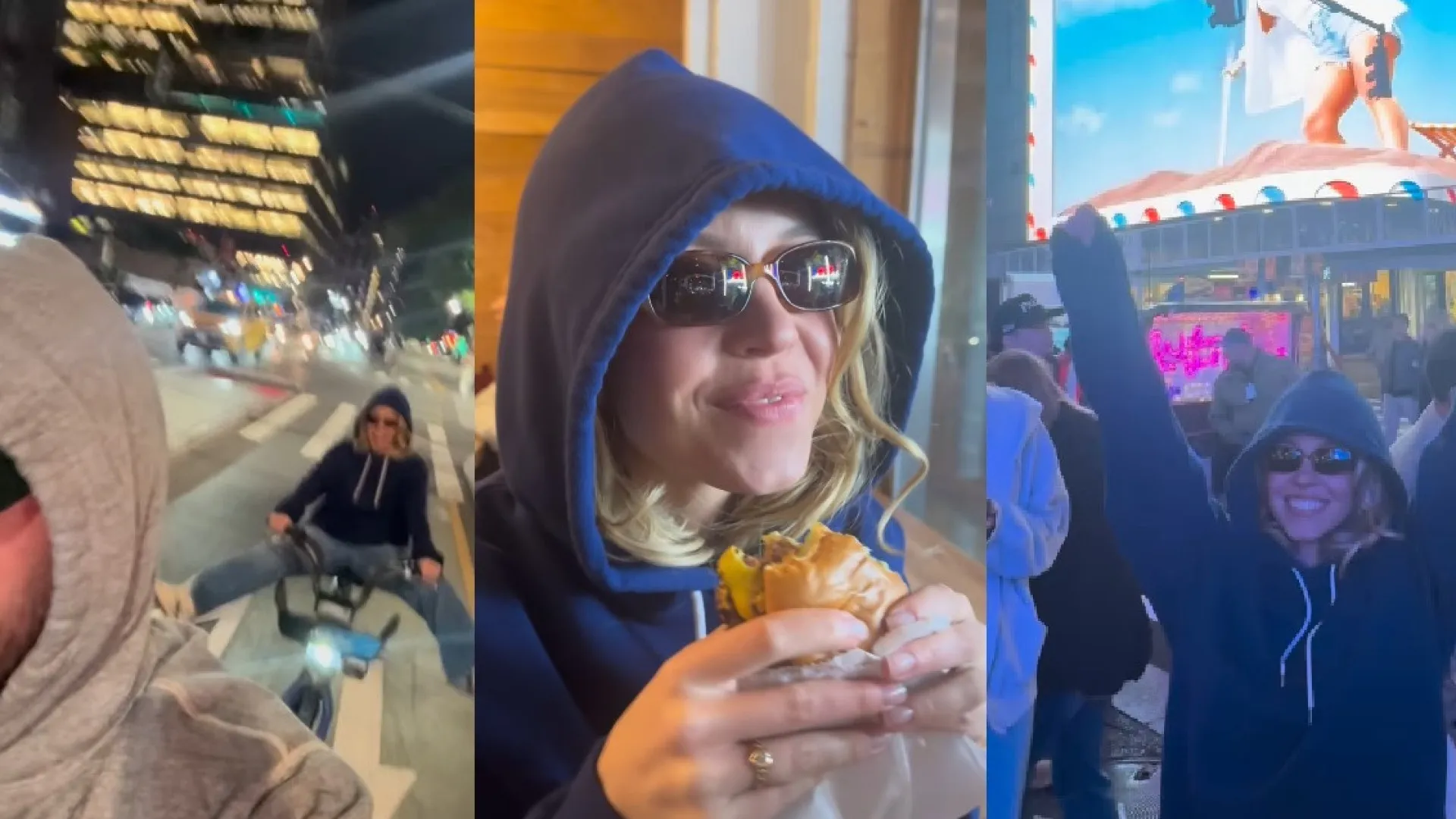 Sydney Sweeney e Scooter Braun completamente disfarçados na Times Square
