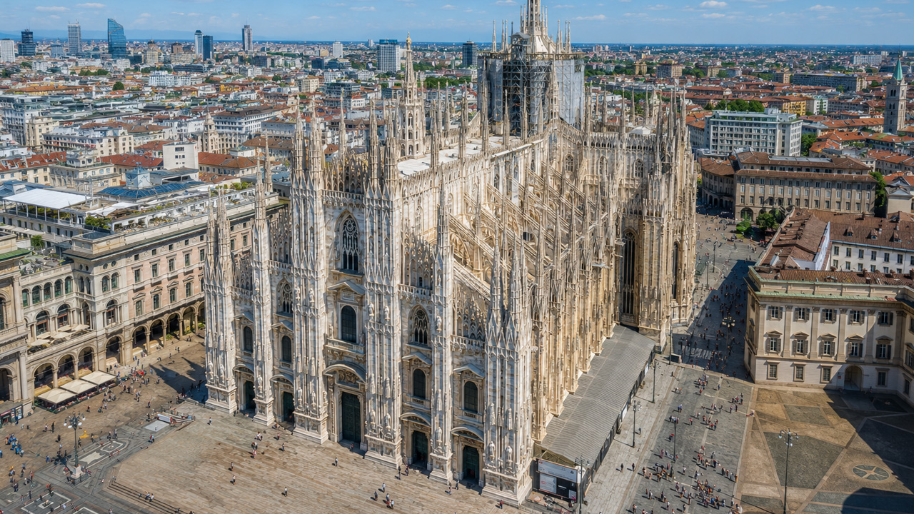 Una catedral que define el horizonte de Milán