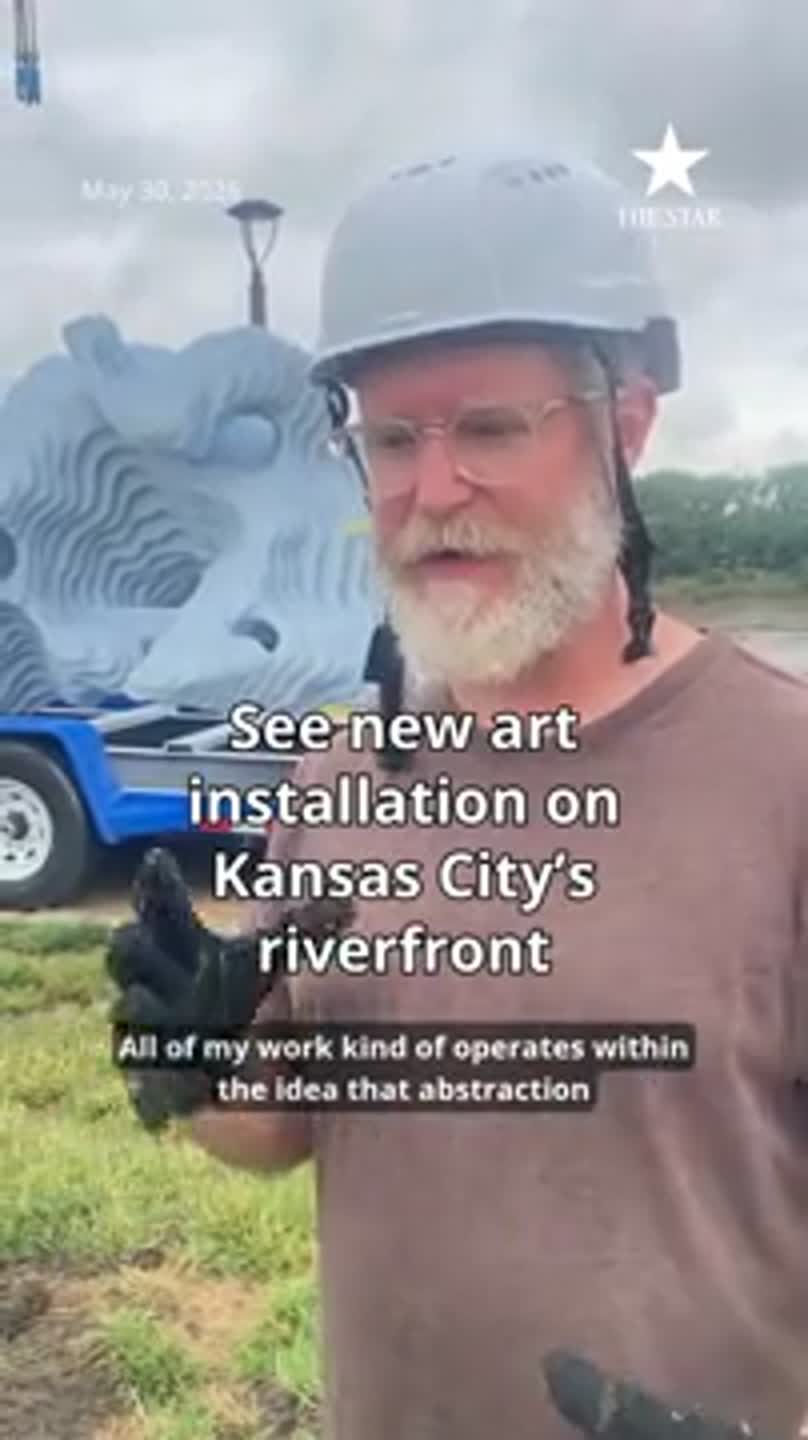 See new art installation on Kansas City's riverfront