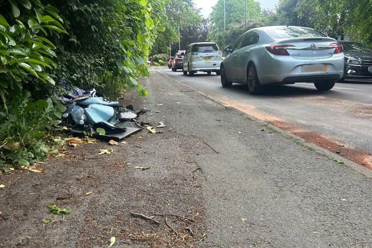 Man and woman in Royal Stoke after smash 'blocks' A53
