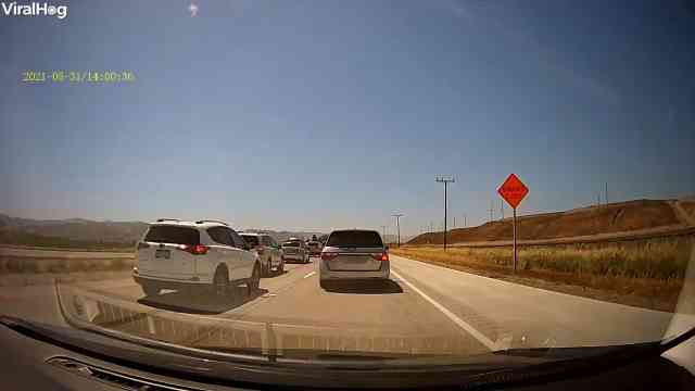 Karma comes for traffic line cutter
