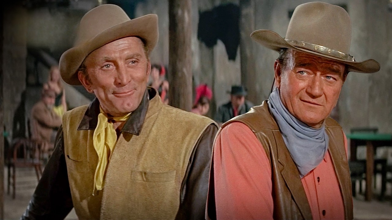 The full bar fight scene (John Wayne, Kirk Douglas) | The War Wagon