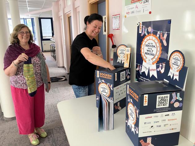 Socken-Weltrekord geplant: Charity-Stricknadel aus dem Hause Addi ...