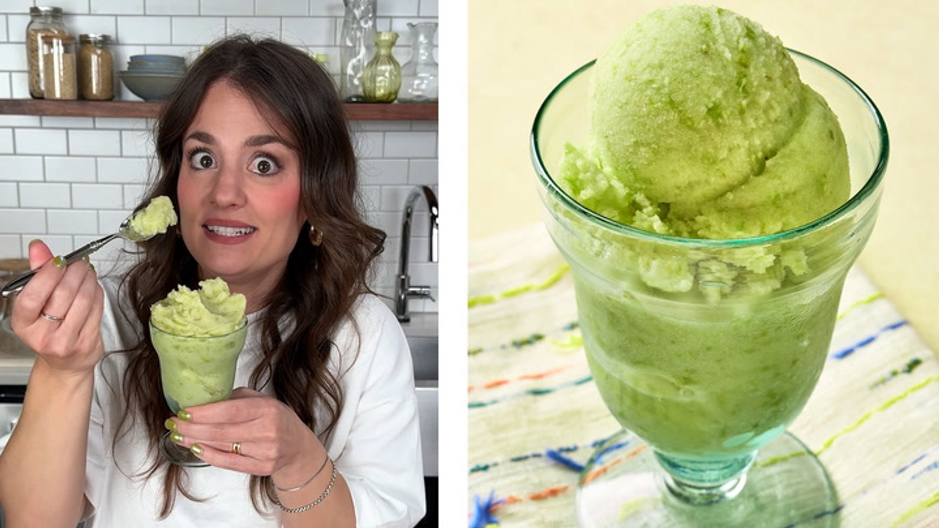 Frozen grapes sorbet recipe