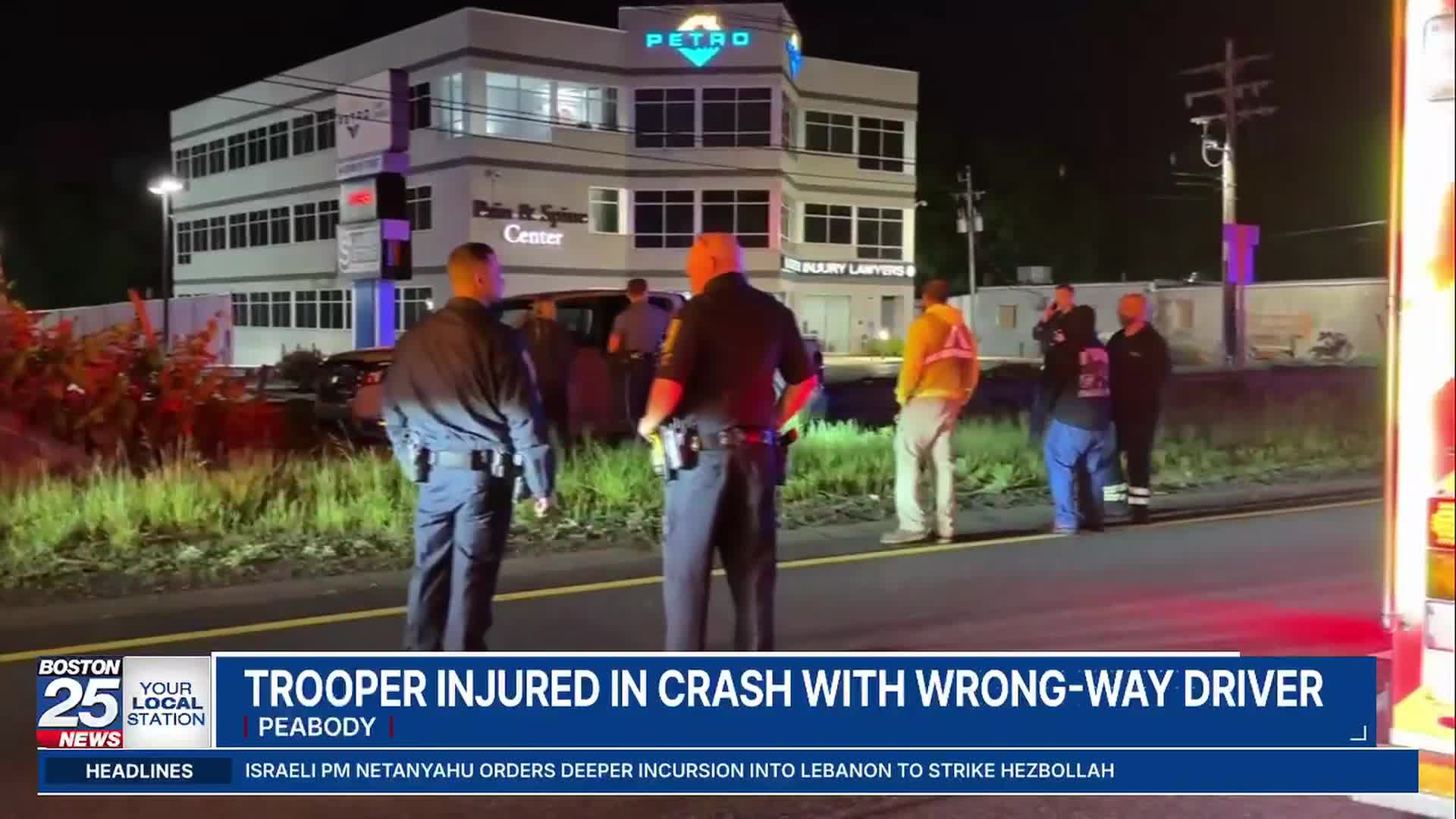 Wrong-way driver accused of crashing into state trooper in Peabody to ...