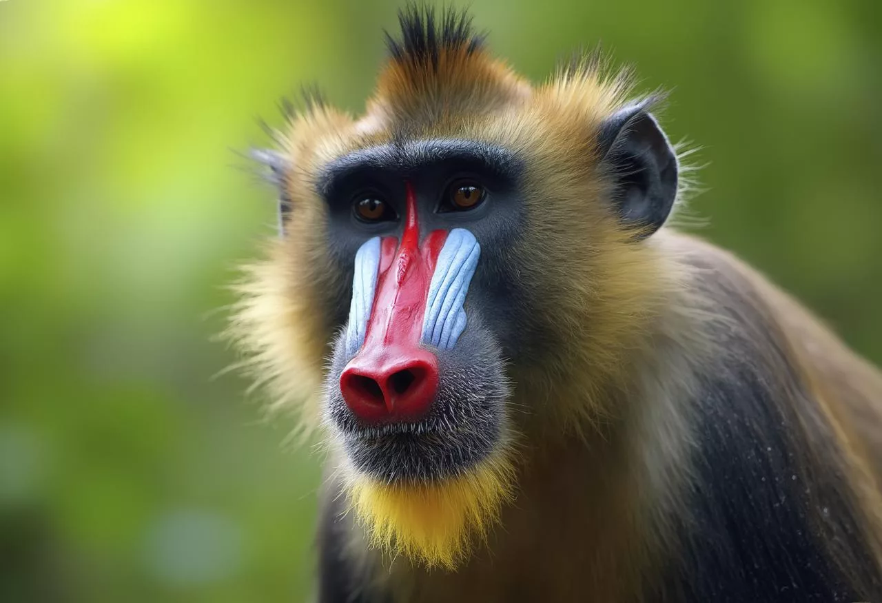 Mandrill : portrait du mammifère le plus coloré au monde