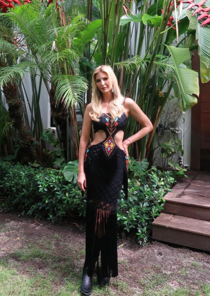 Ivanka Trump shows off her figure in daring cutout dress with ultra ...
