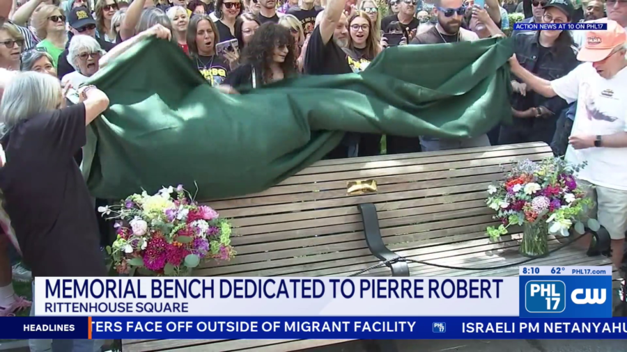 Rittenhouse Square bench dedicated to late WMMR radio host Pierre Robert