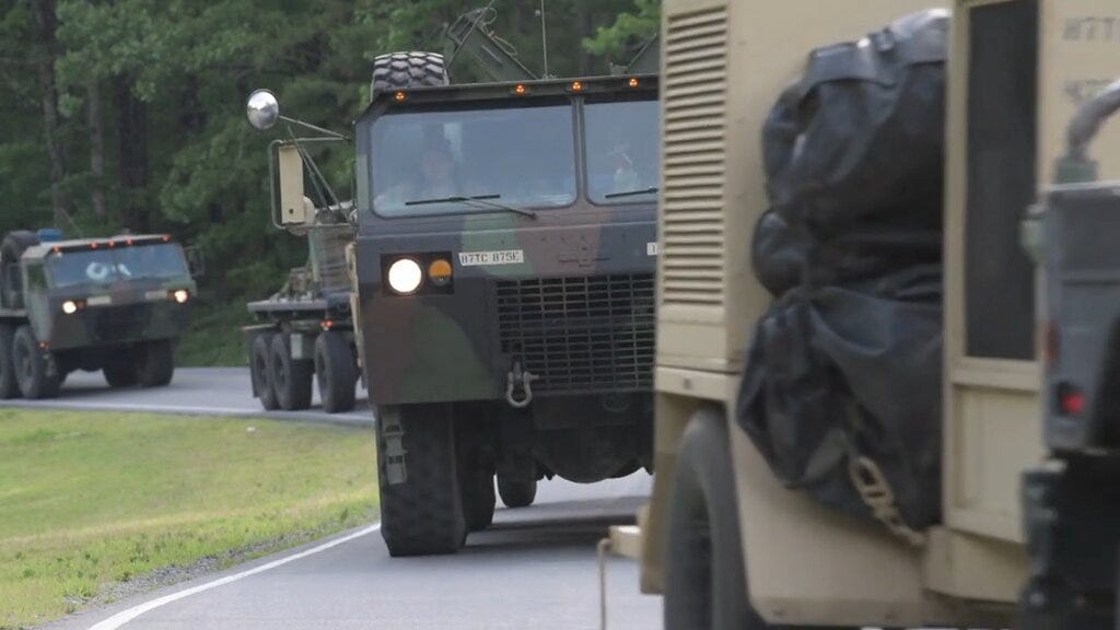 Arkansas drivers urged caution as military convoys roll out