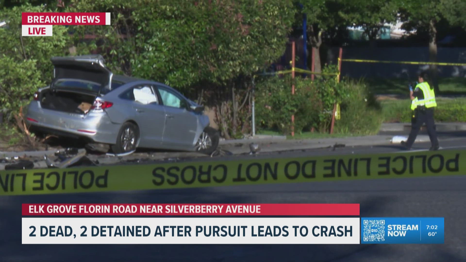 2 killed, 2 detained in fatal Elk Grove crash