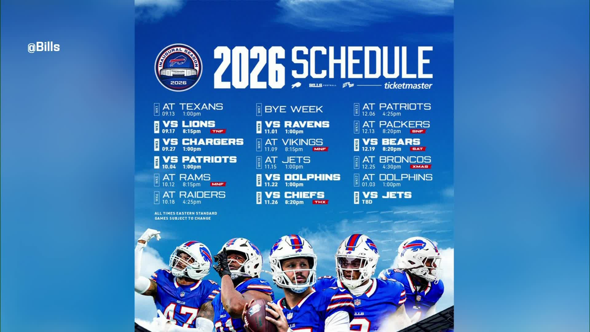 Big deal Bills play six games on a short week in 2026? GMFB