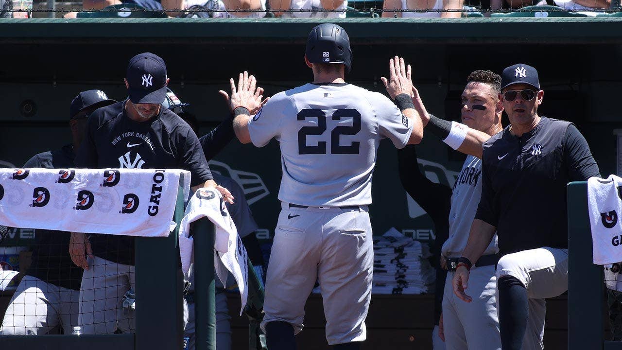 Yankees deliver 'remarkable' 13-run inning behind Aaron Judge's pep ...
