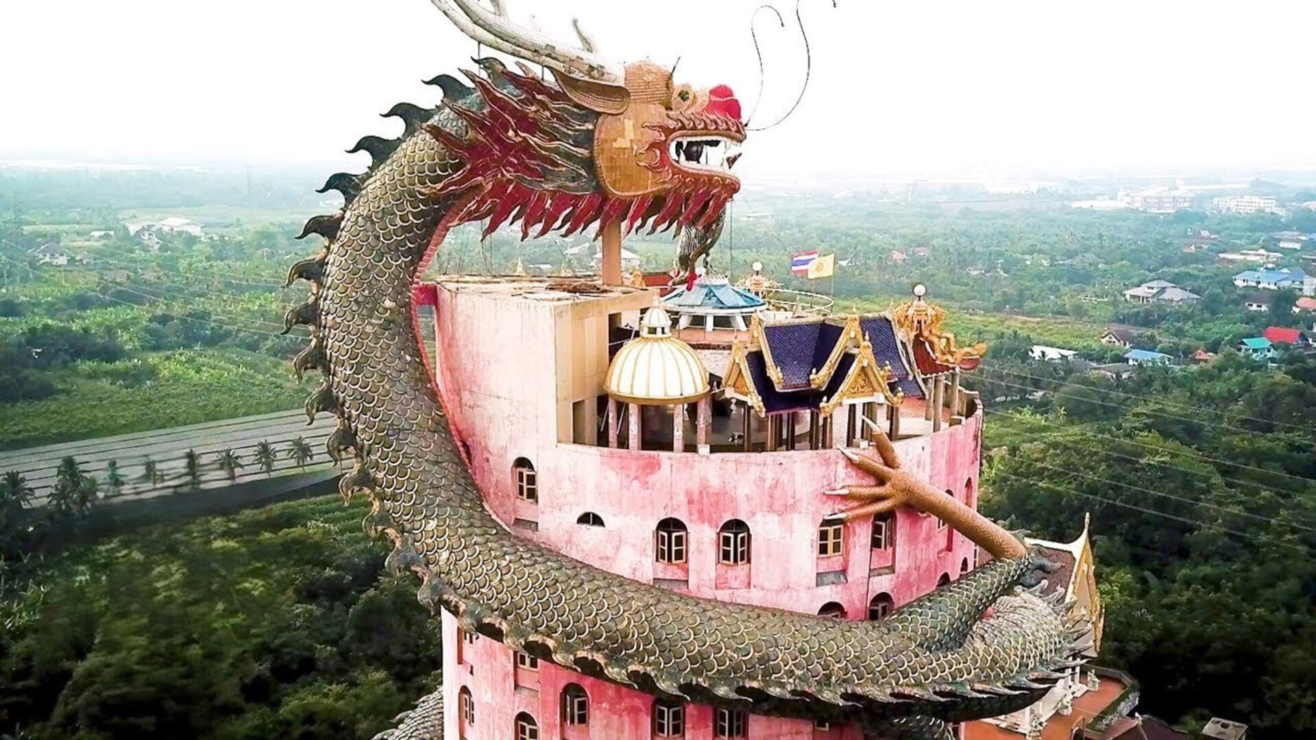 Wat Sam Phran, Thailand’s dragon-wrapped temple