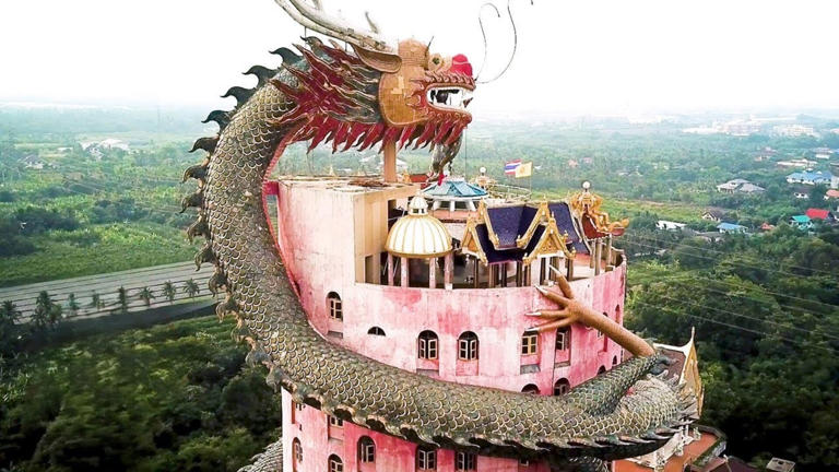 Wat Sam Phran, Thailand’s dragon-wrapped temple