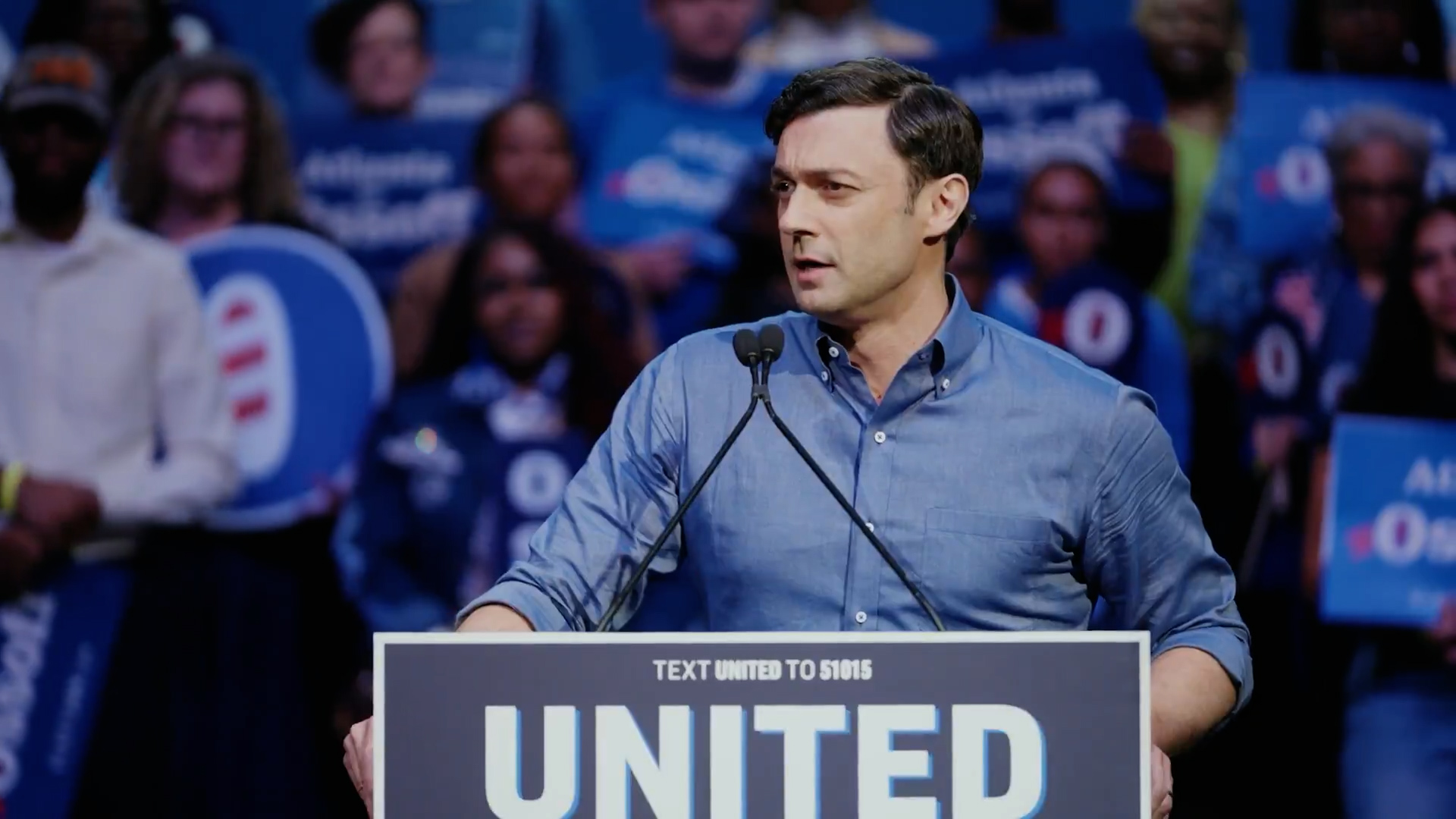 Jon Ossoff calls Trump 'a national disgrace'