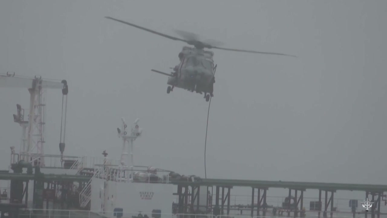 French Navy video shows boarding of Russia-linked oil tanker