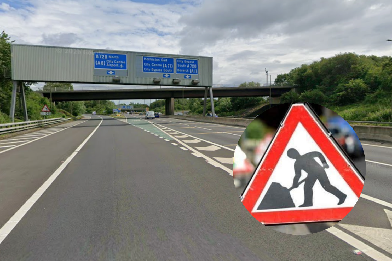 Busy M8 route near Edinburgh Airport and Hermiston Gait set for ...