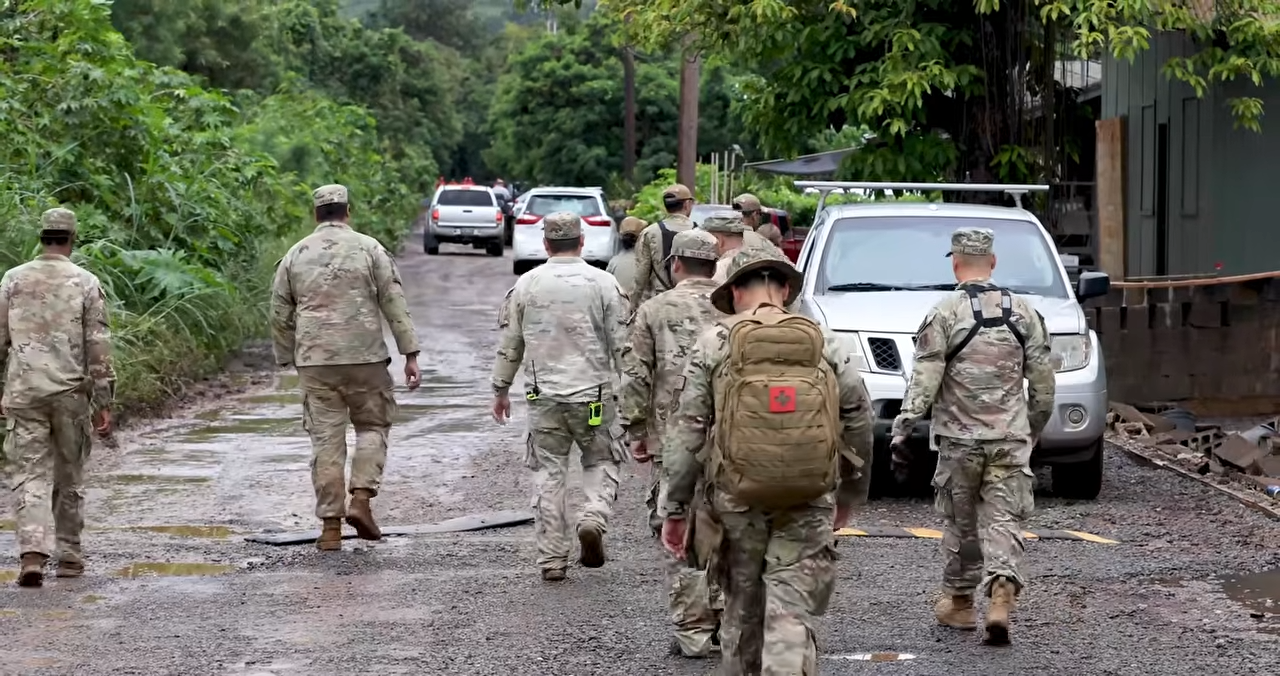 KONA STORMS: National Guard in flood impacted zones in Hawaii