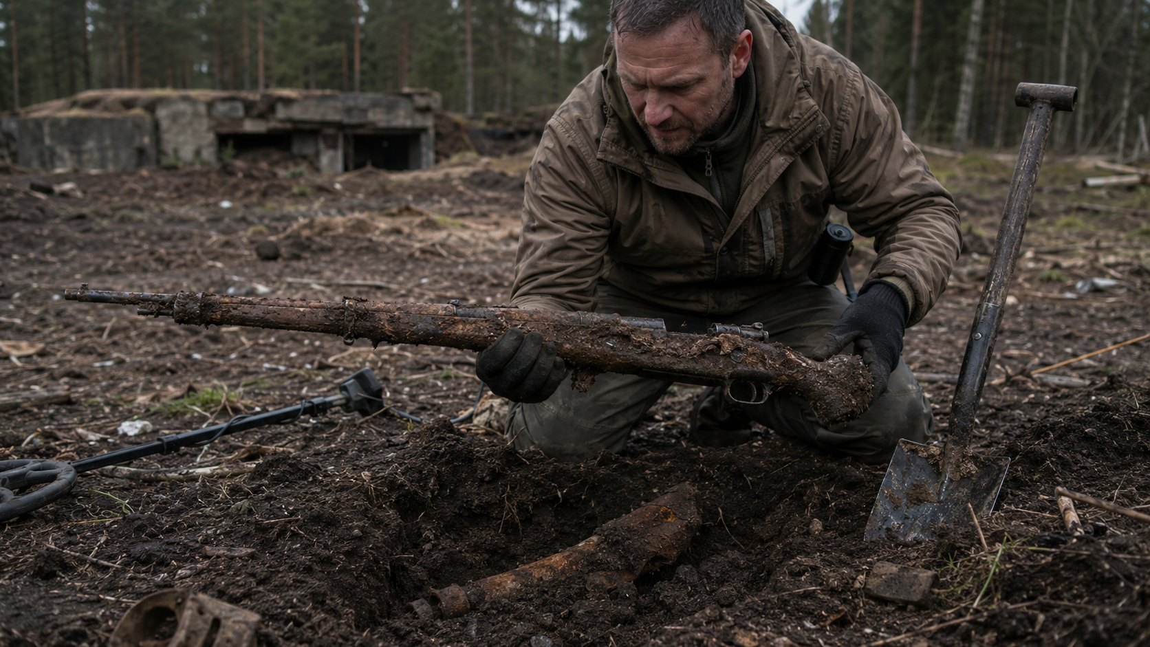 German airfield dig reveals a hidden wartime dump