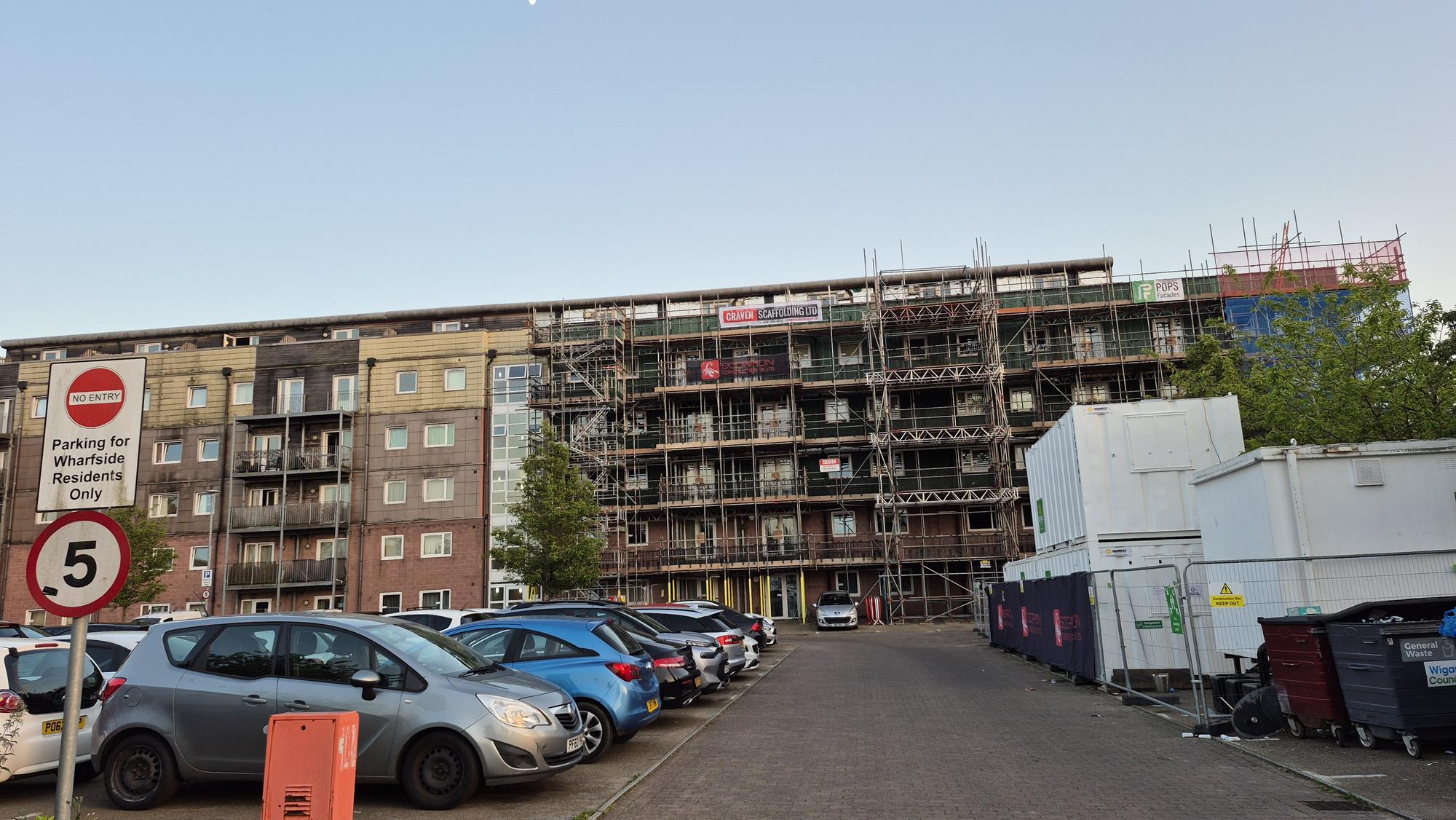 Tony Porter ponders: Scaffolding on Wigan flats, getting outside and ...