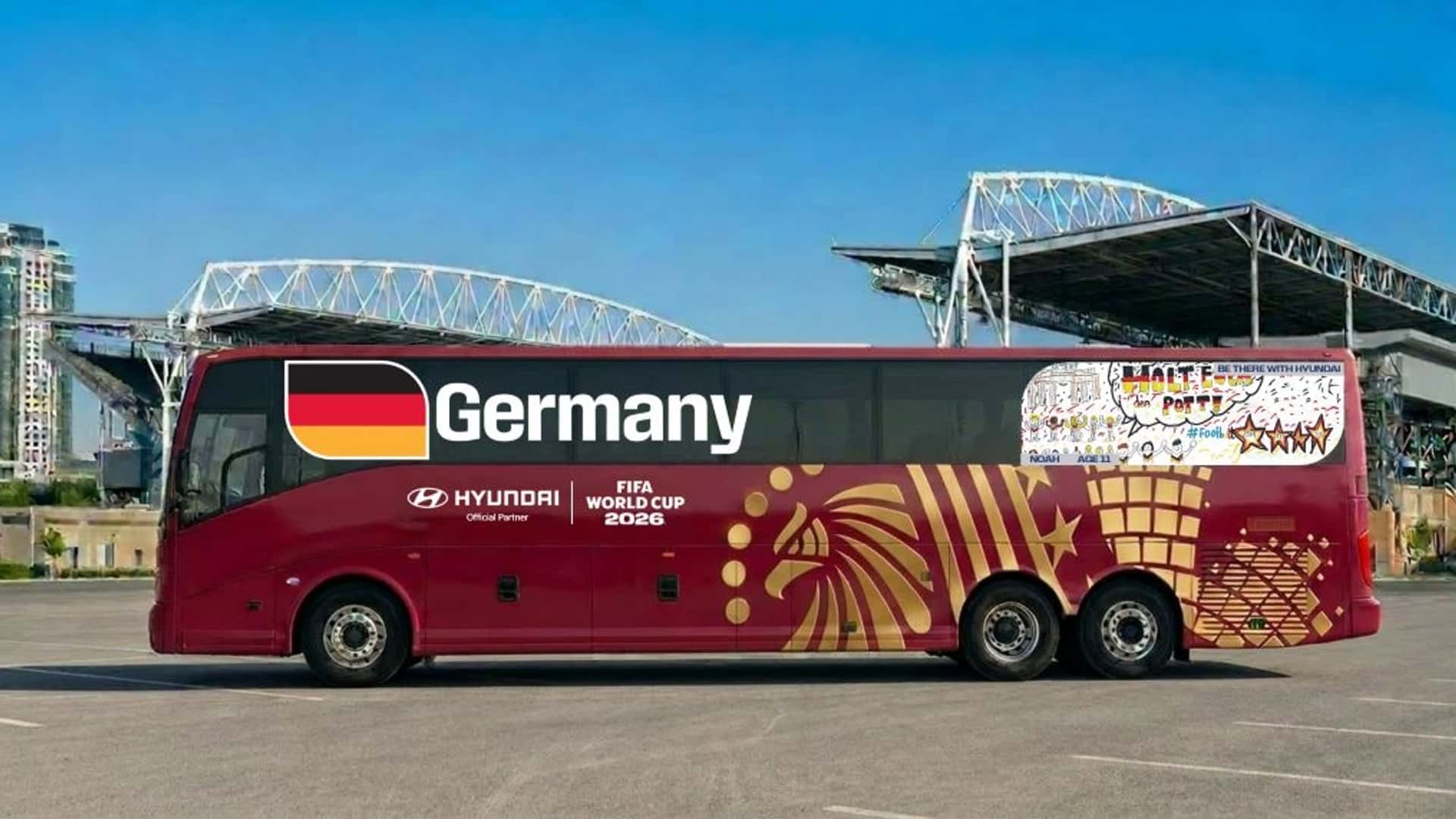 Hyundai WM-Busse: Kinder malen das Design für 48 Teams