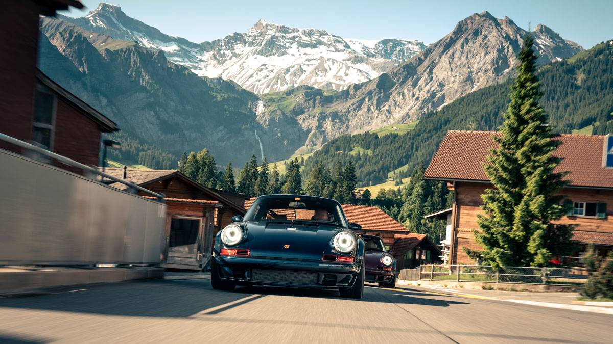 Singer restomods take to the Swiss Alps in photos
