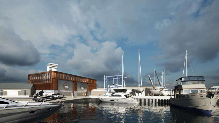 New marine workshop building at a historic Gosport waterfront site ...