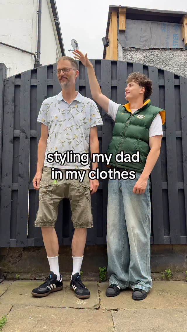 Dressing my dad in my wardrobe for a style makeover