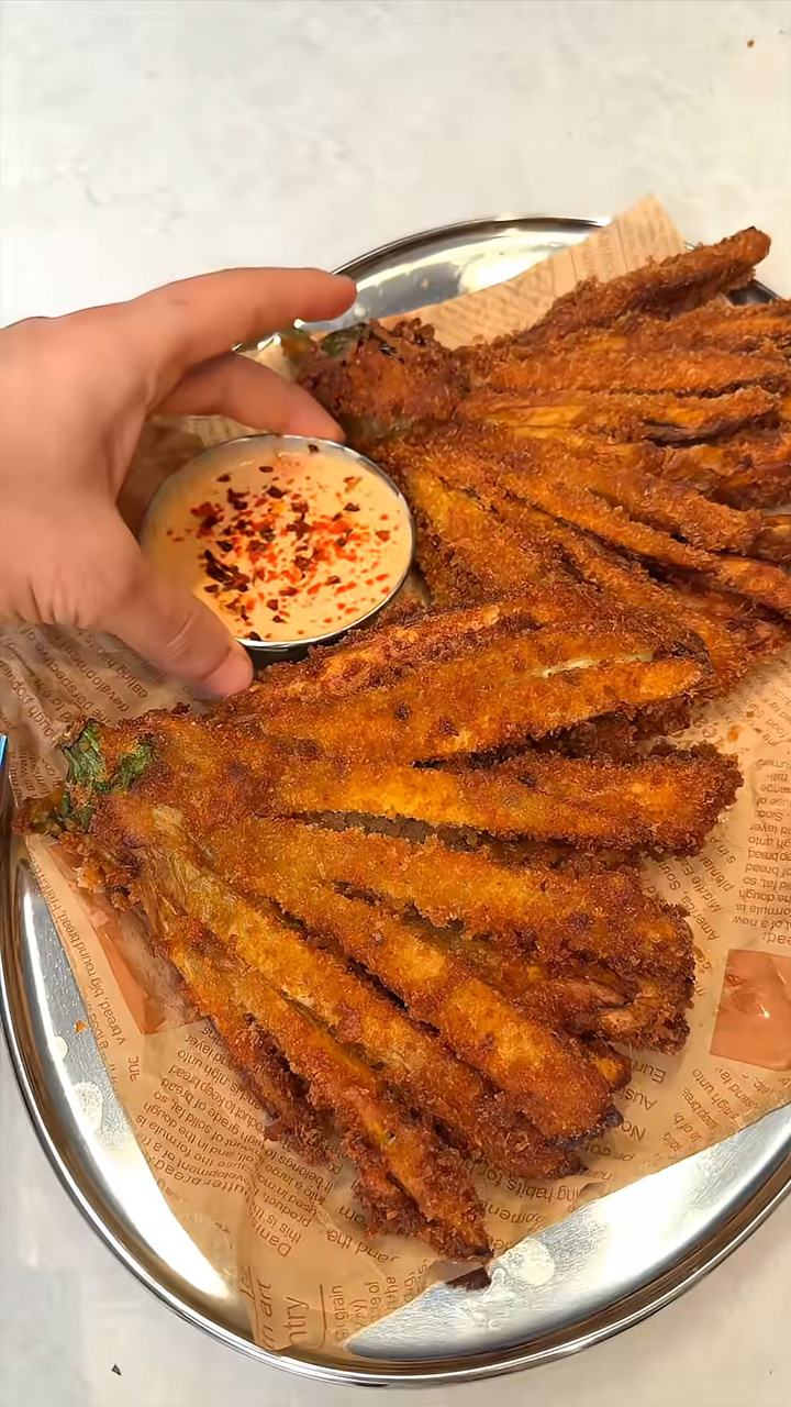 How to make crispy fried eggplant fries